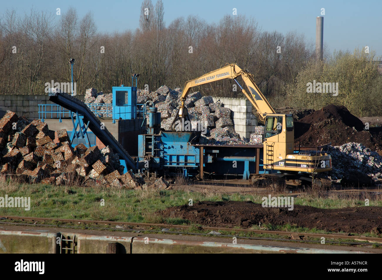 Belgian Scrap Terminal, Willebroek, Belgium Stock Photo - Alamy