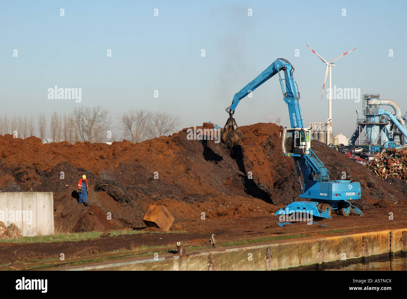 Belgian Scrap Terminal, Willebroek, Belgium Stock Photo - Alamy