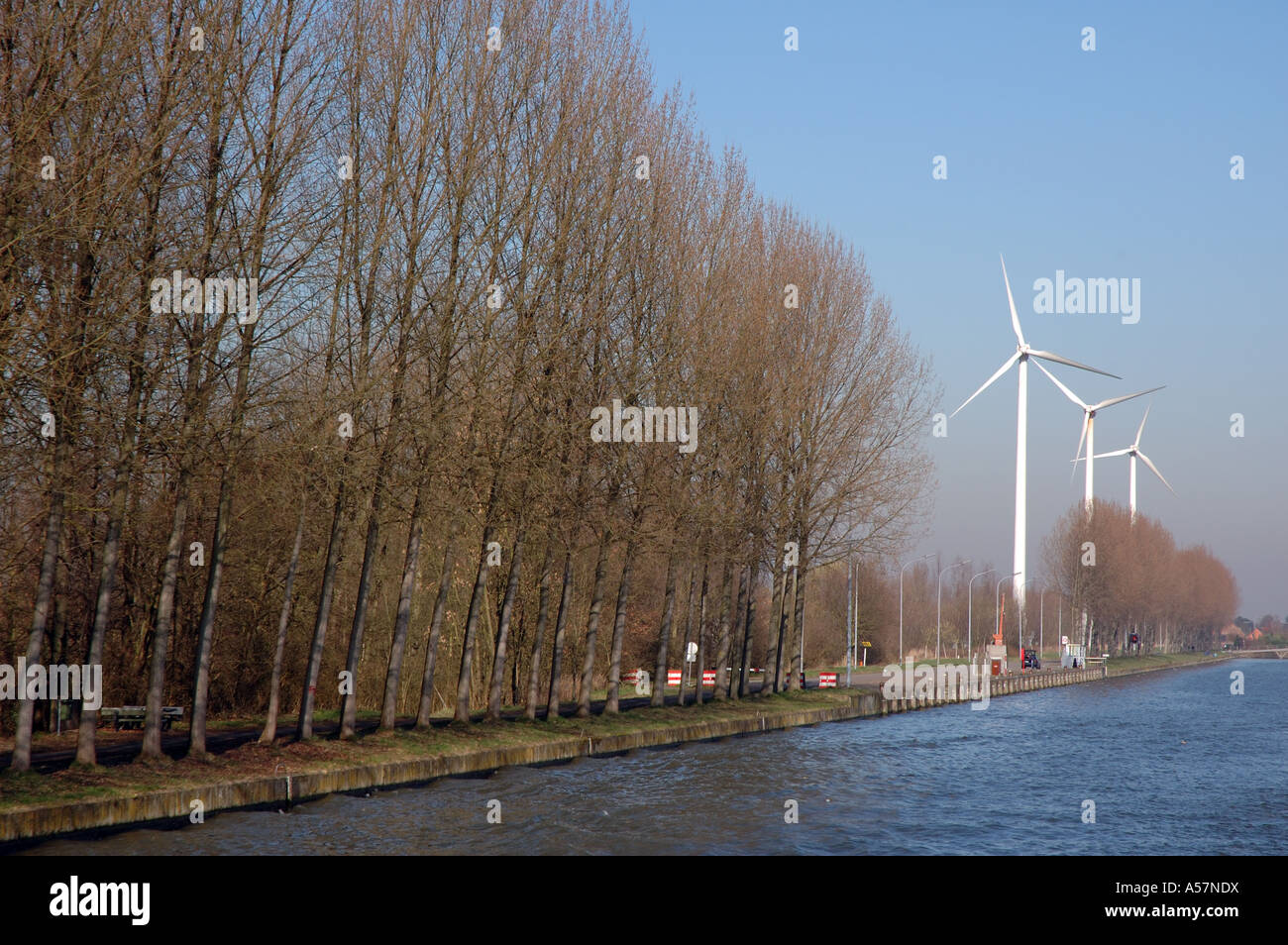 Wind turbines and trees outside Brussels, Belgium Stock Photo - Alamy