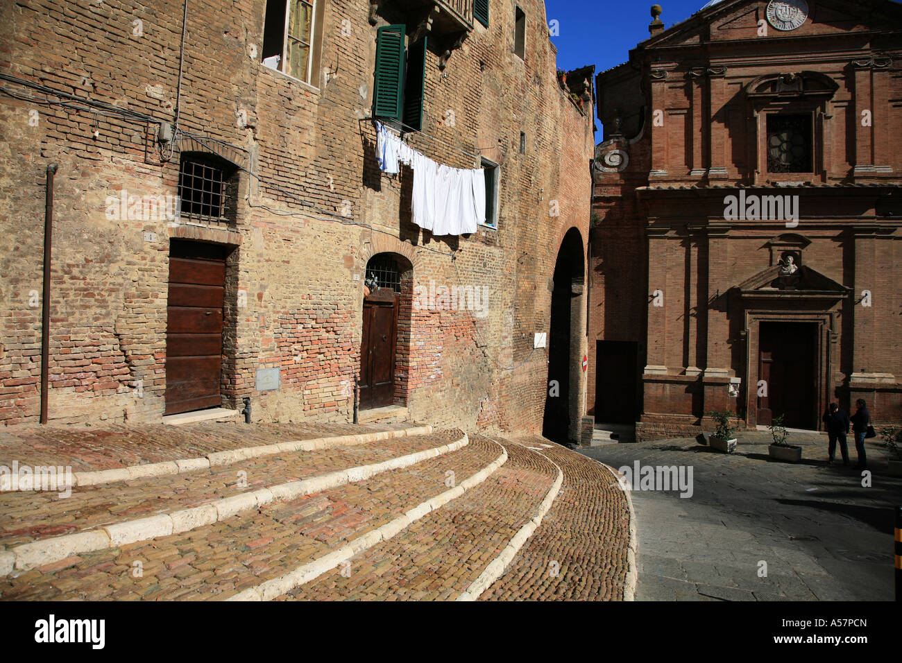 Ancient buildings in the historical centre, Siena Stock Photo - Alamy