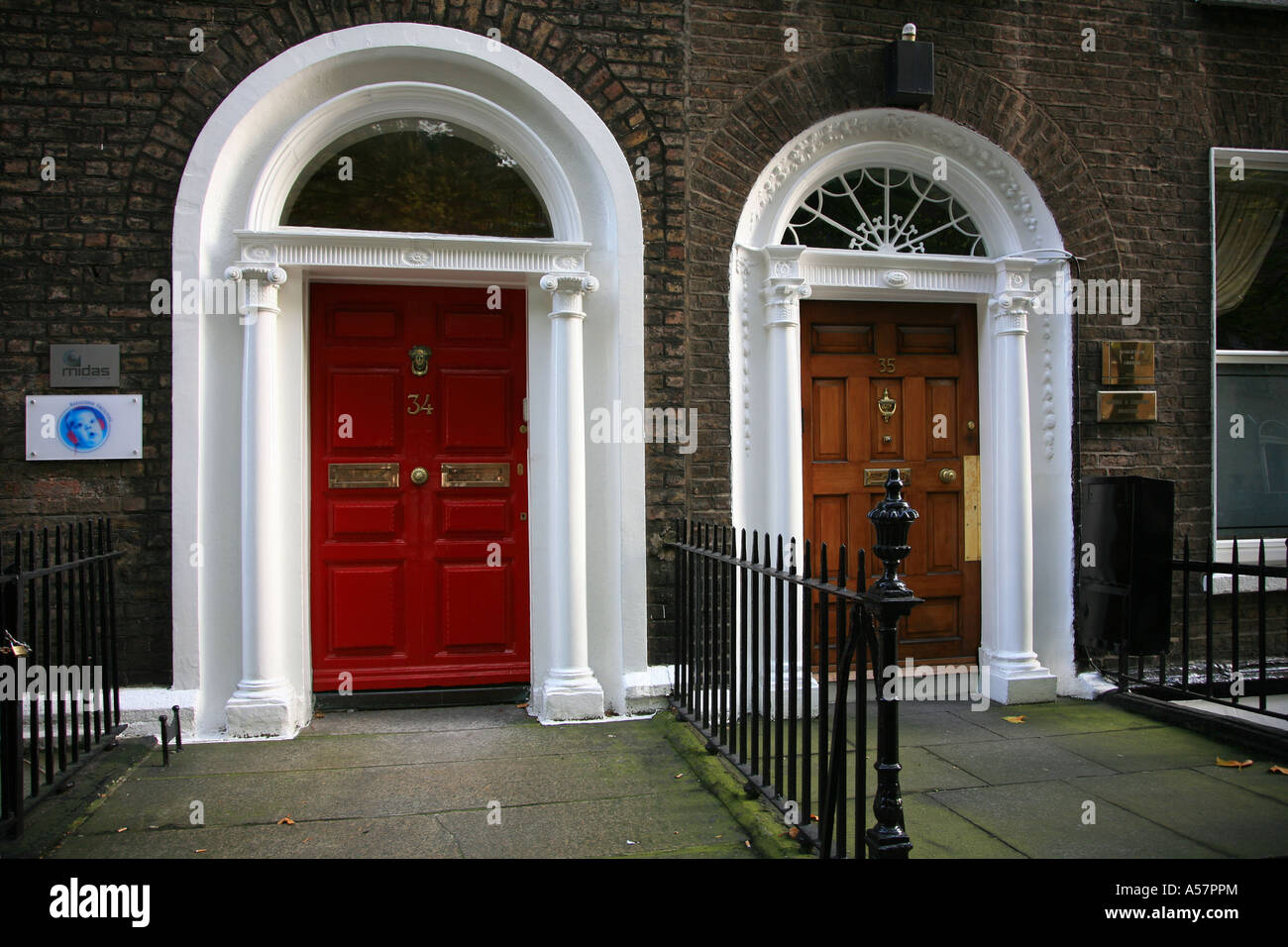 Typical coloured doors of DUBLIN Stock Photo - Alamy