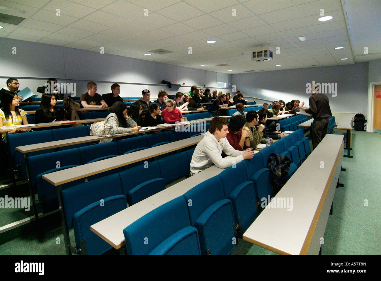 Lecture theatre student education educate study audio visual teach ...