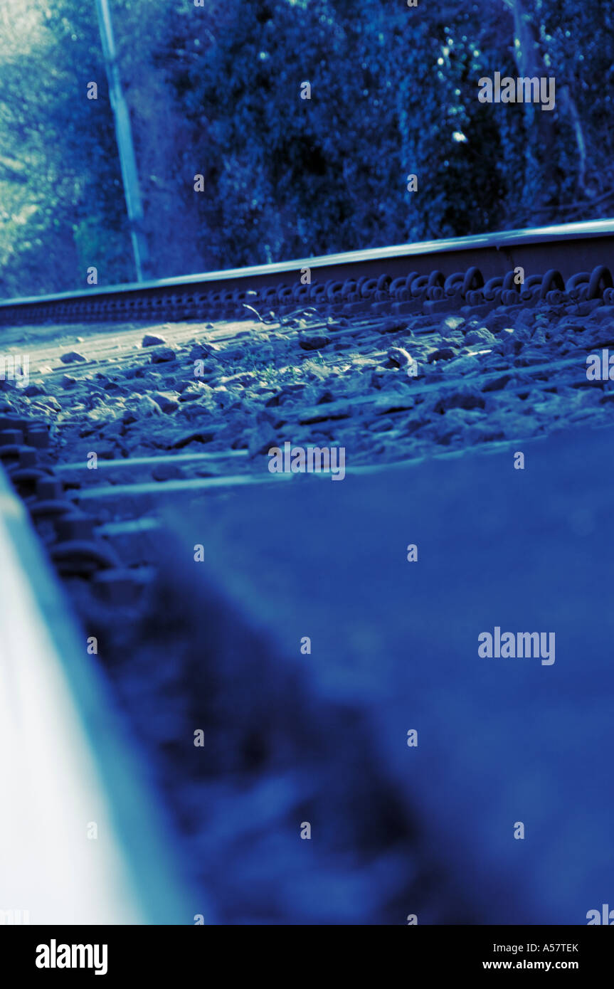 railway track closeup Stock Photo - Alamy