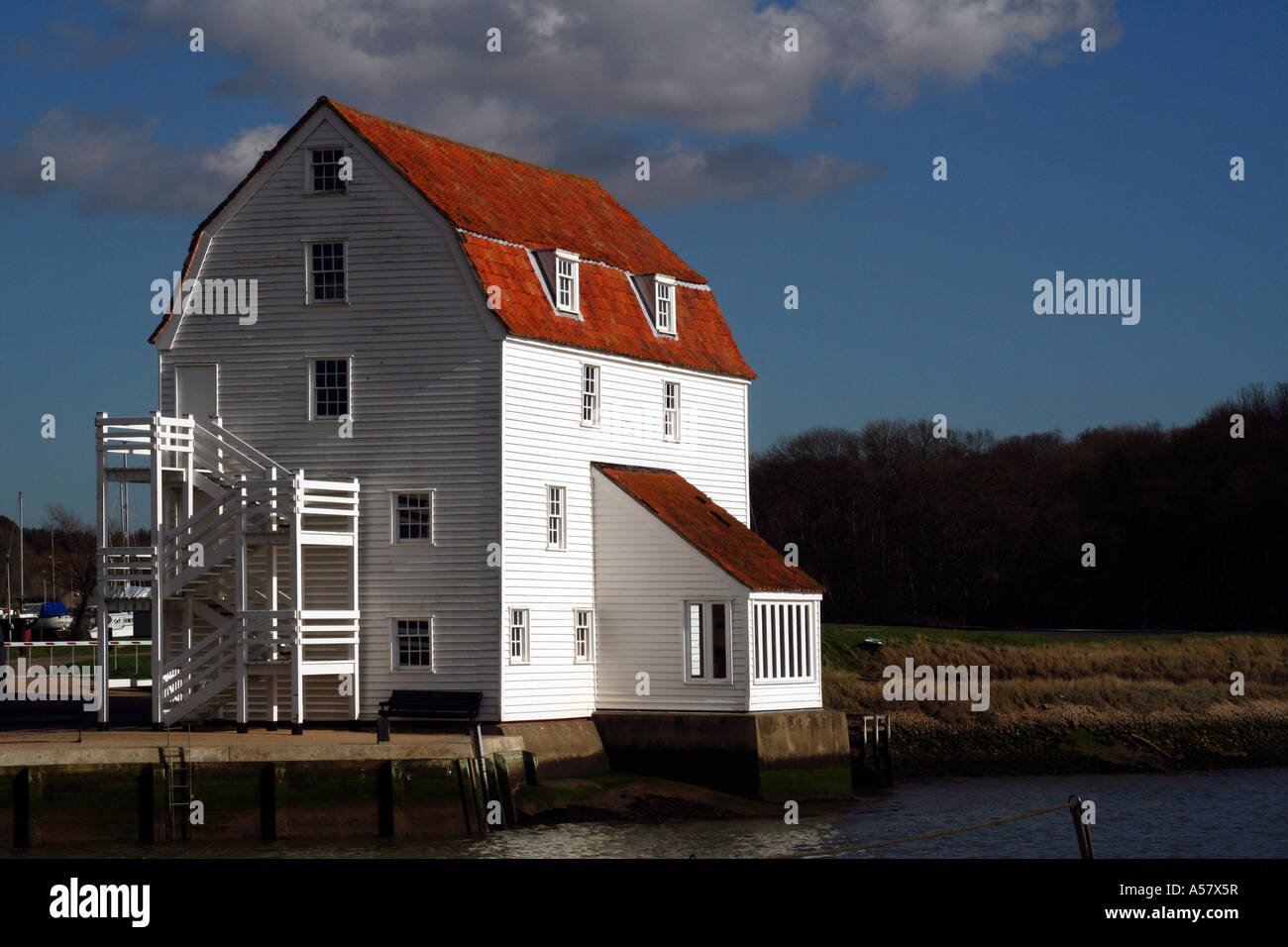 Woodbridge Tide Mill on the River Deben Woodbridge Suffolk UK Stock ...