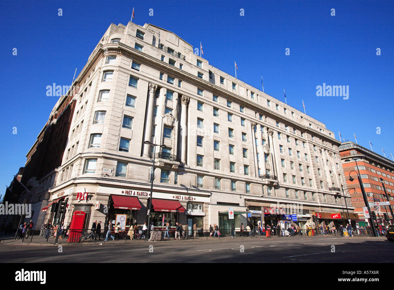 united kingdom central london w1 marble arch oxford street Stock Photo ...
