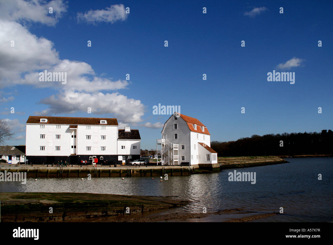 Woodbridge Tide Mill on the River Deben Woodbridge Suffolk UK Stock ...