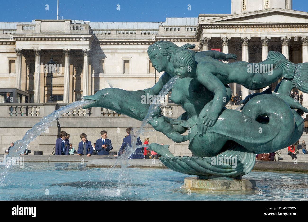 United Kingdom, England, Great Britain, London, Trafalgar Square ...