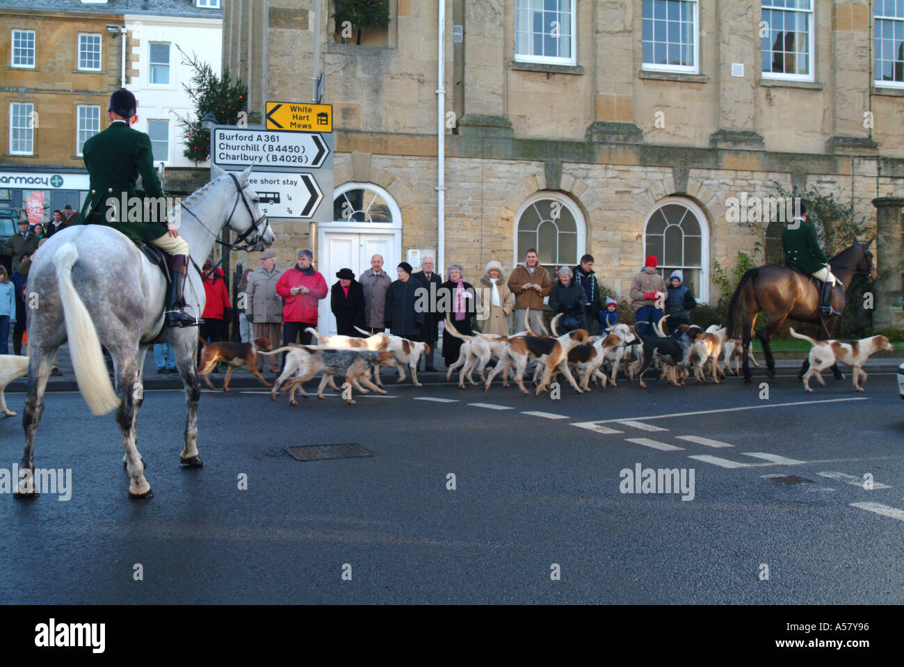 Heythrop Hunt Boxing Day Meet Chipping Norton Oxon 27 12 2004 Stock ...