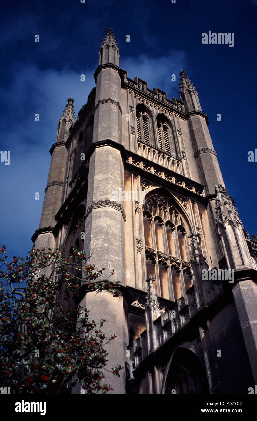 The tower of St Mary the Virgin Church Bathwick Bath Spa, Somerset ...
