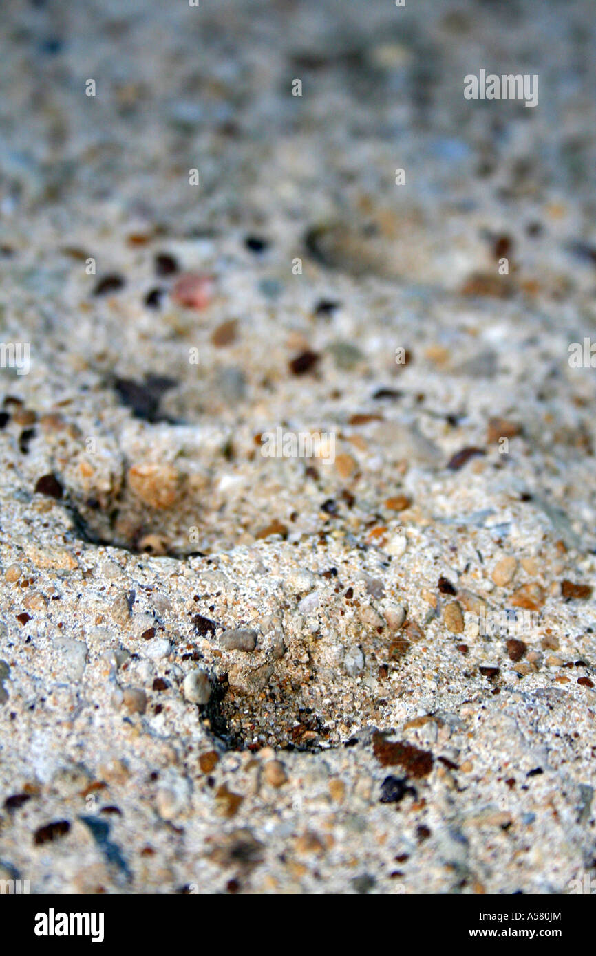 finger imprint in concrete Stock Photo - Alamy