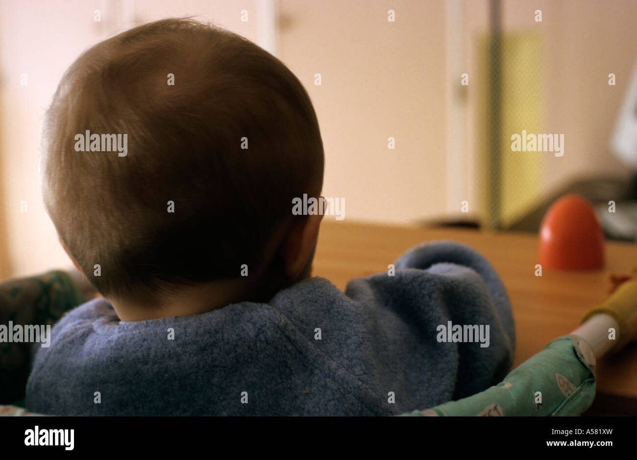 Bald Head Of A Baby Girl Stock Photo - Alamy