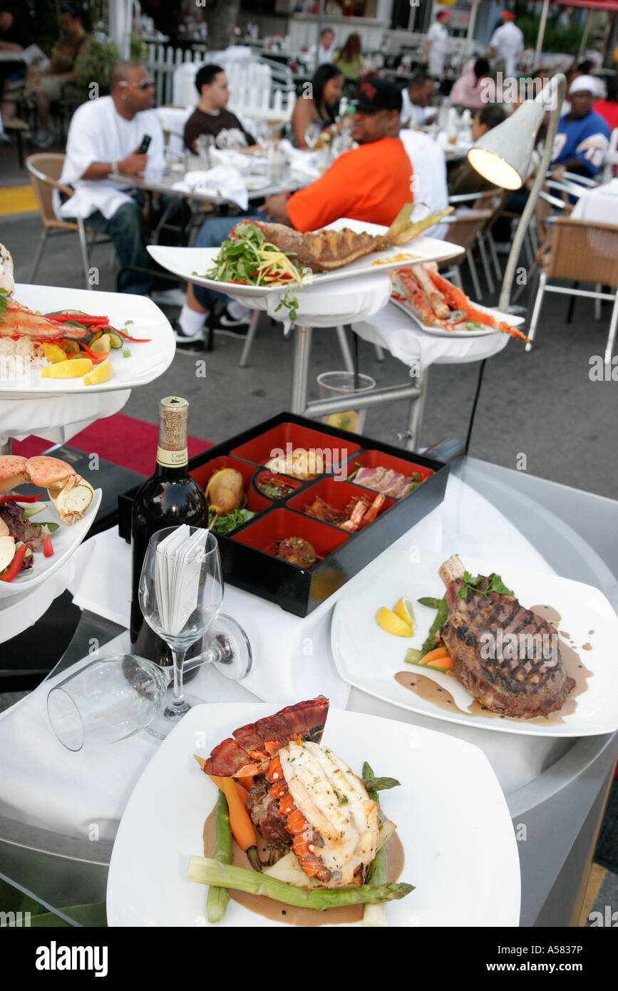 Miami Beach Florida,South Beach,Ocean Drive,Restaurant food product ...