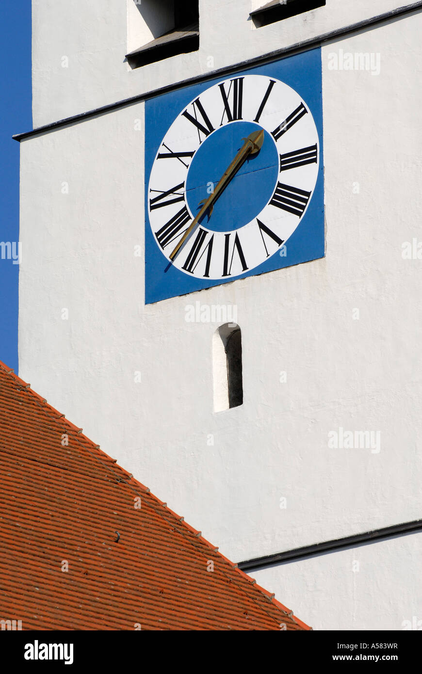 Clock of the Cathedral, Freising, Bavaria, Germany Stock Photo - Alamy