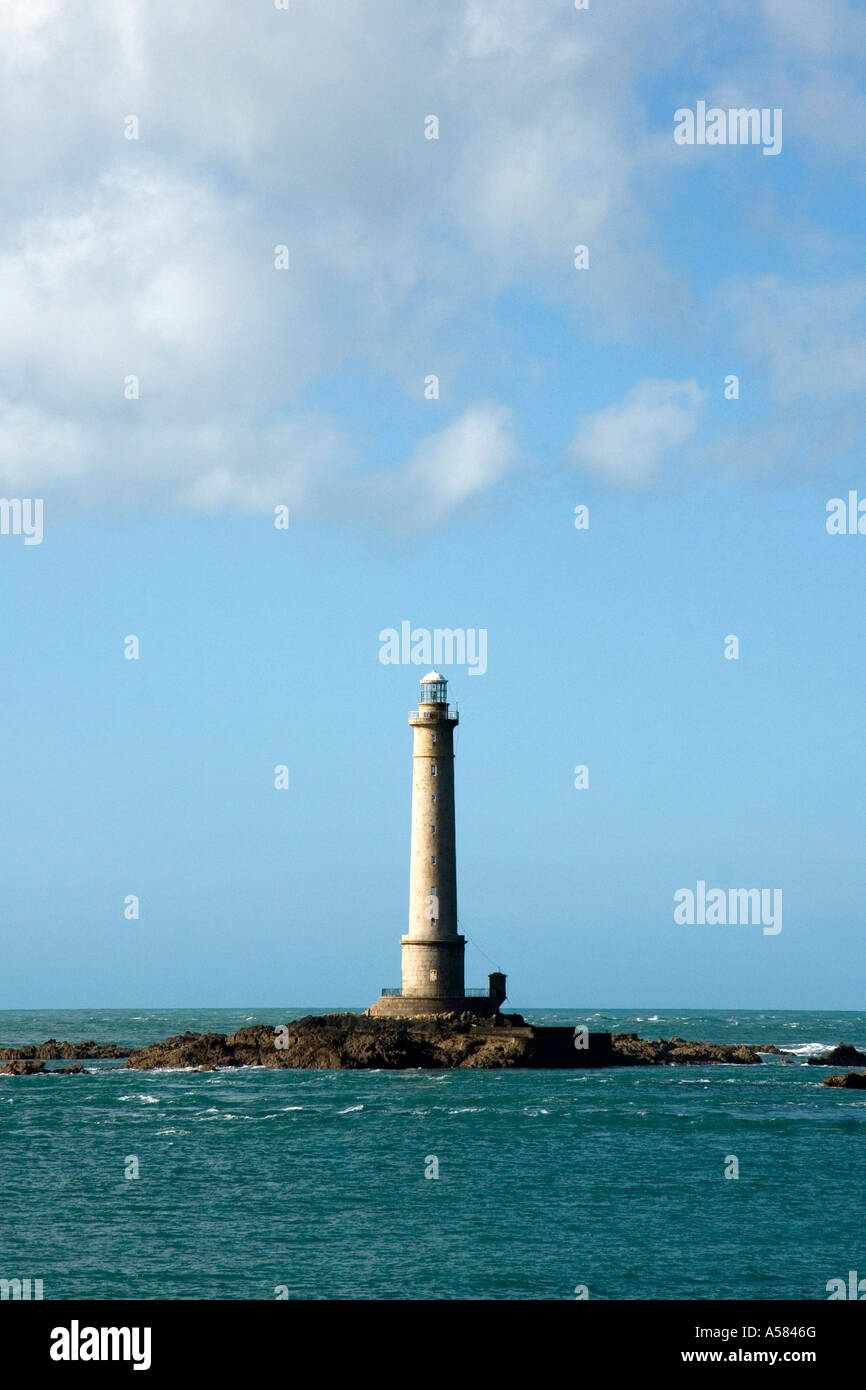Lighthouse Normandy France Stock Photo - Alamy