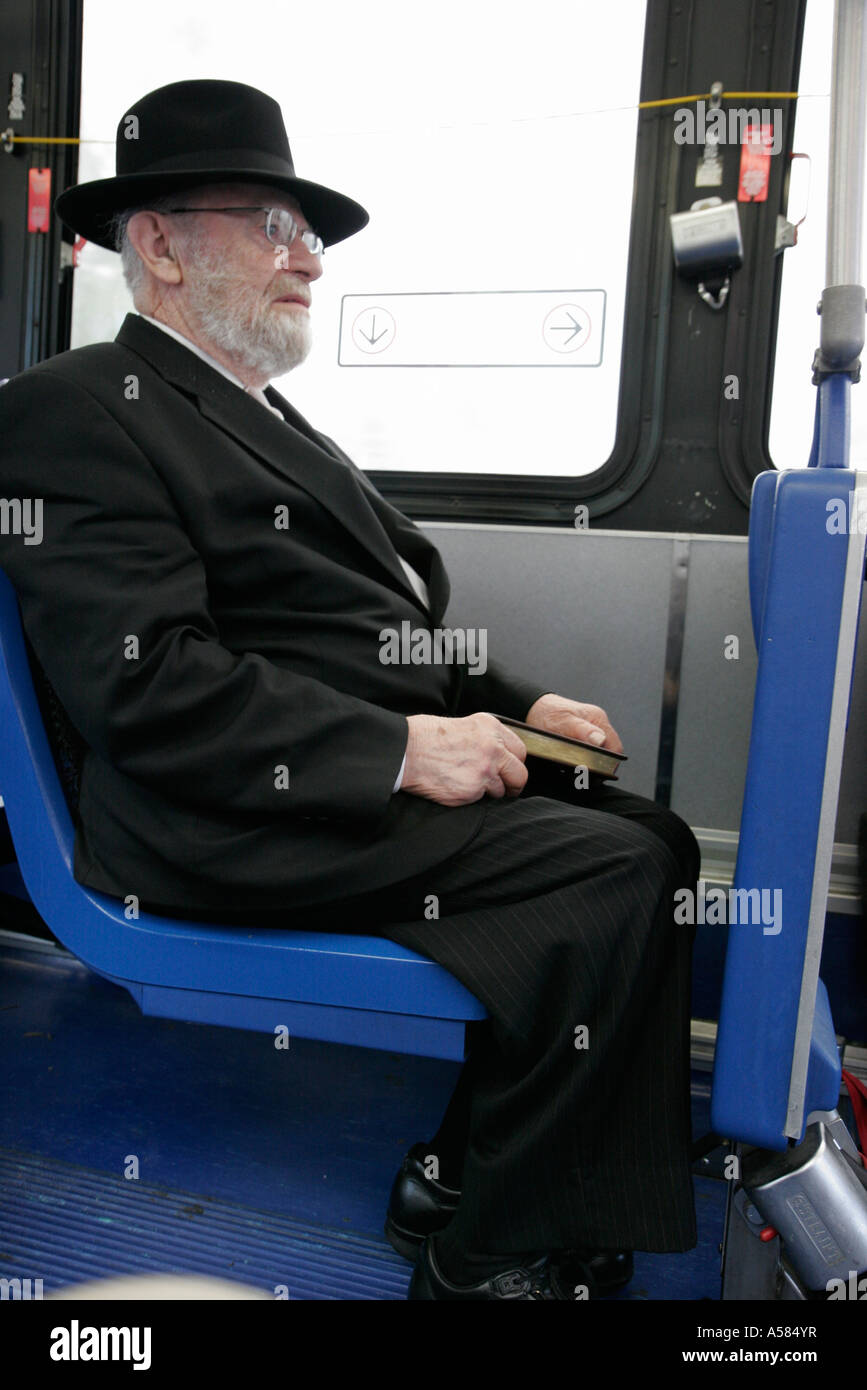 Miami Beach Florida,Metrobus,Orthodox Jew,senior seniors old citizen ...