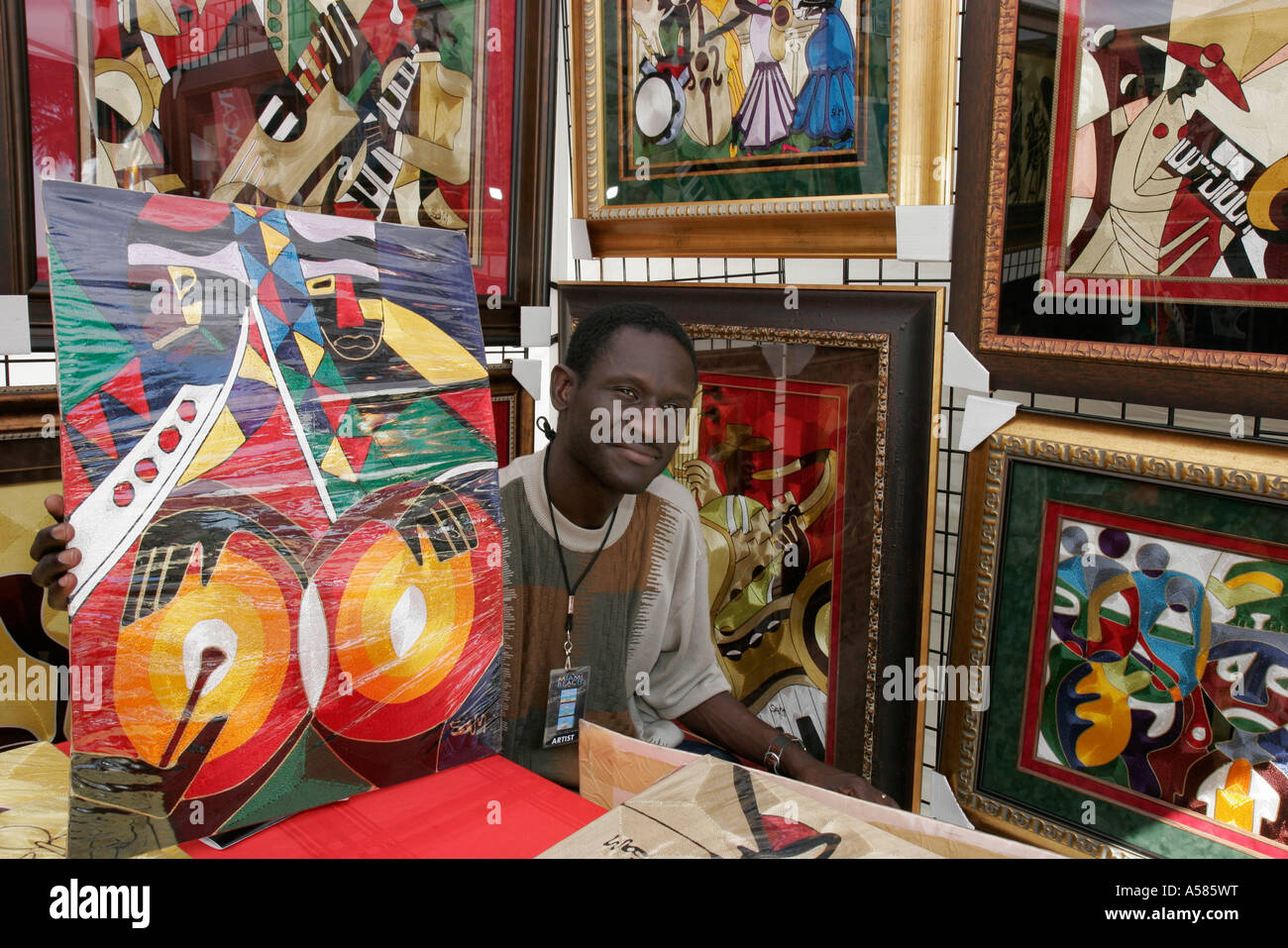 African american artist miami hi-res stock photography and images - Alamy