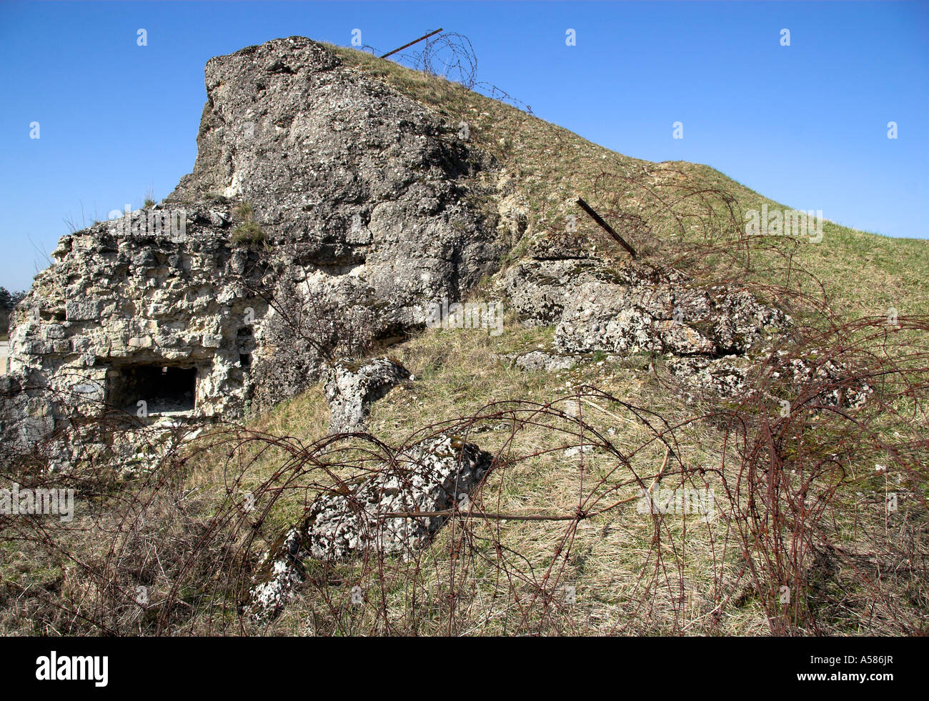 Ruins of Fort Vaux, Battlefield of Verdun, Lorraine, France Stock Photo ...