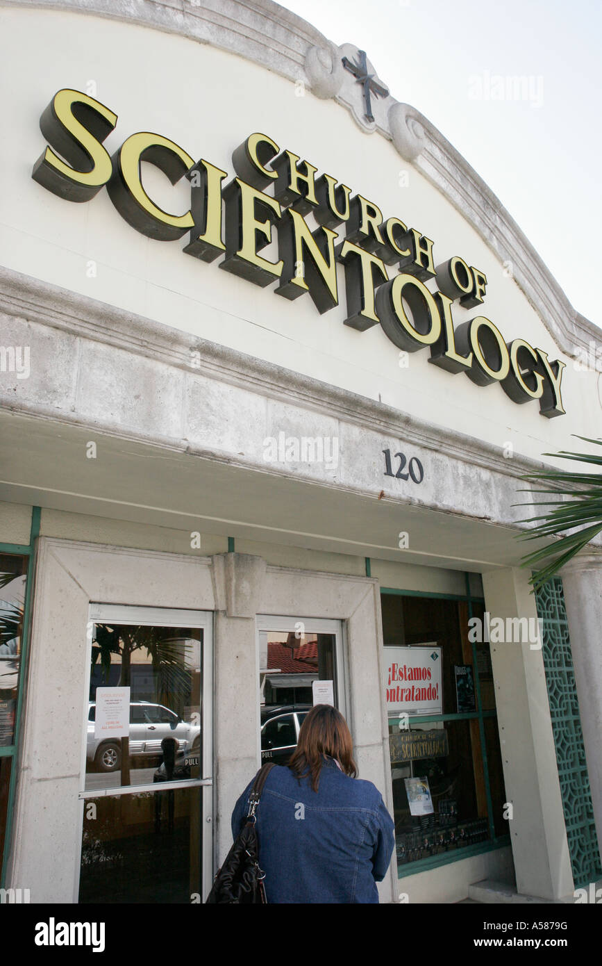 Miami Florida,Coral Gables,Church of Scientology,entrance,front,sign ...
