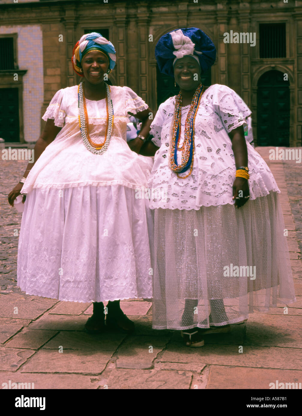 Brazil Salvador Ladies in local dress Stock Photo - Alamy