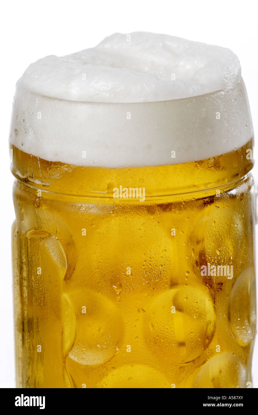 Beer, liter, stein, detail Stock Photo - Alamy