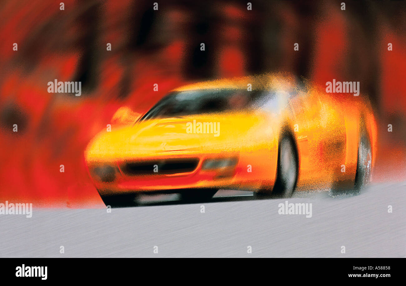 Ferrari testarossa yellow hi-res stock photography and images - Alamy