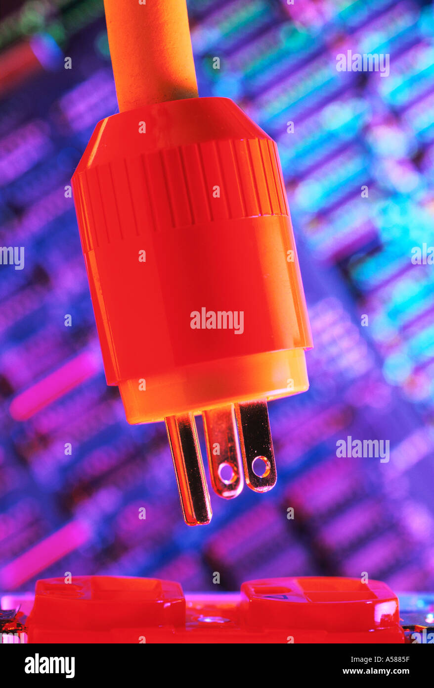 Close up of electrical plug and socket Stock Photo - Alamy