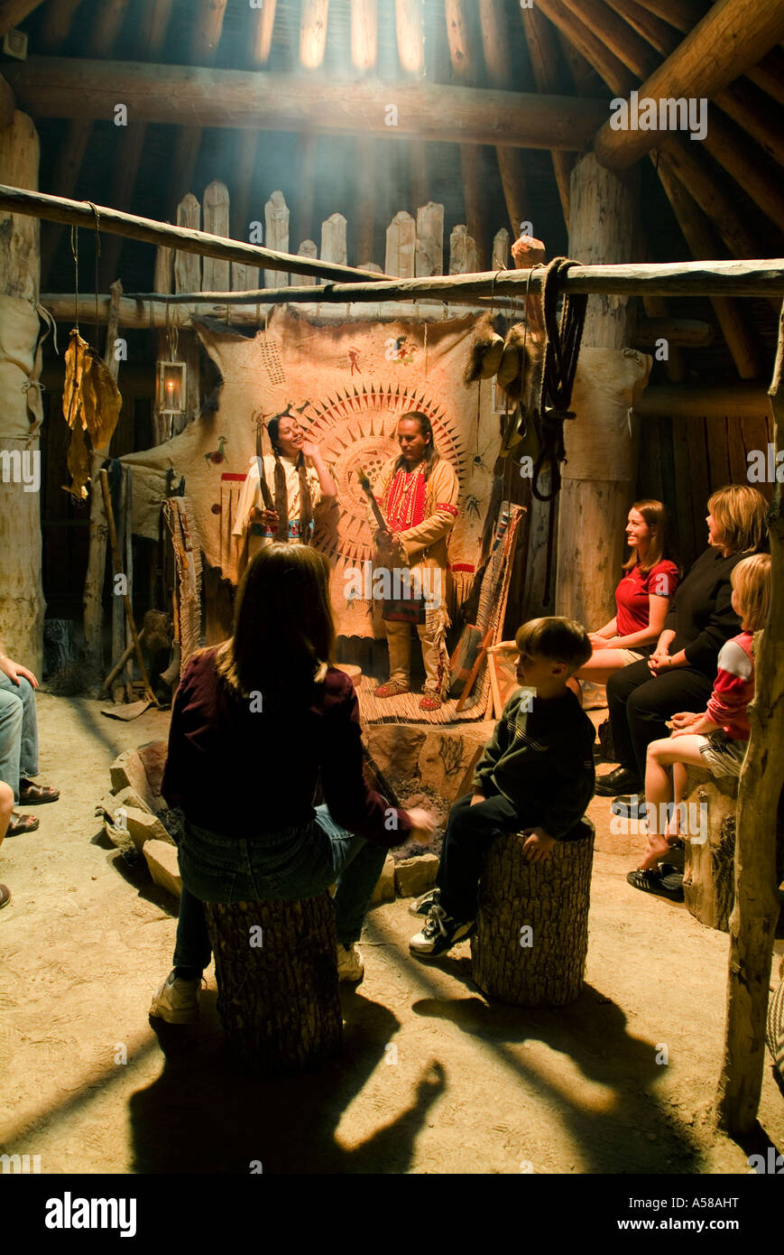 Earth lodge native american hi-res stock photography and images - Alamy
