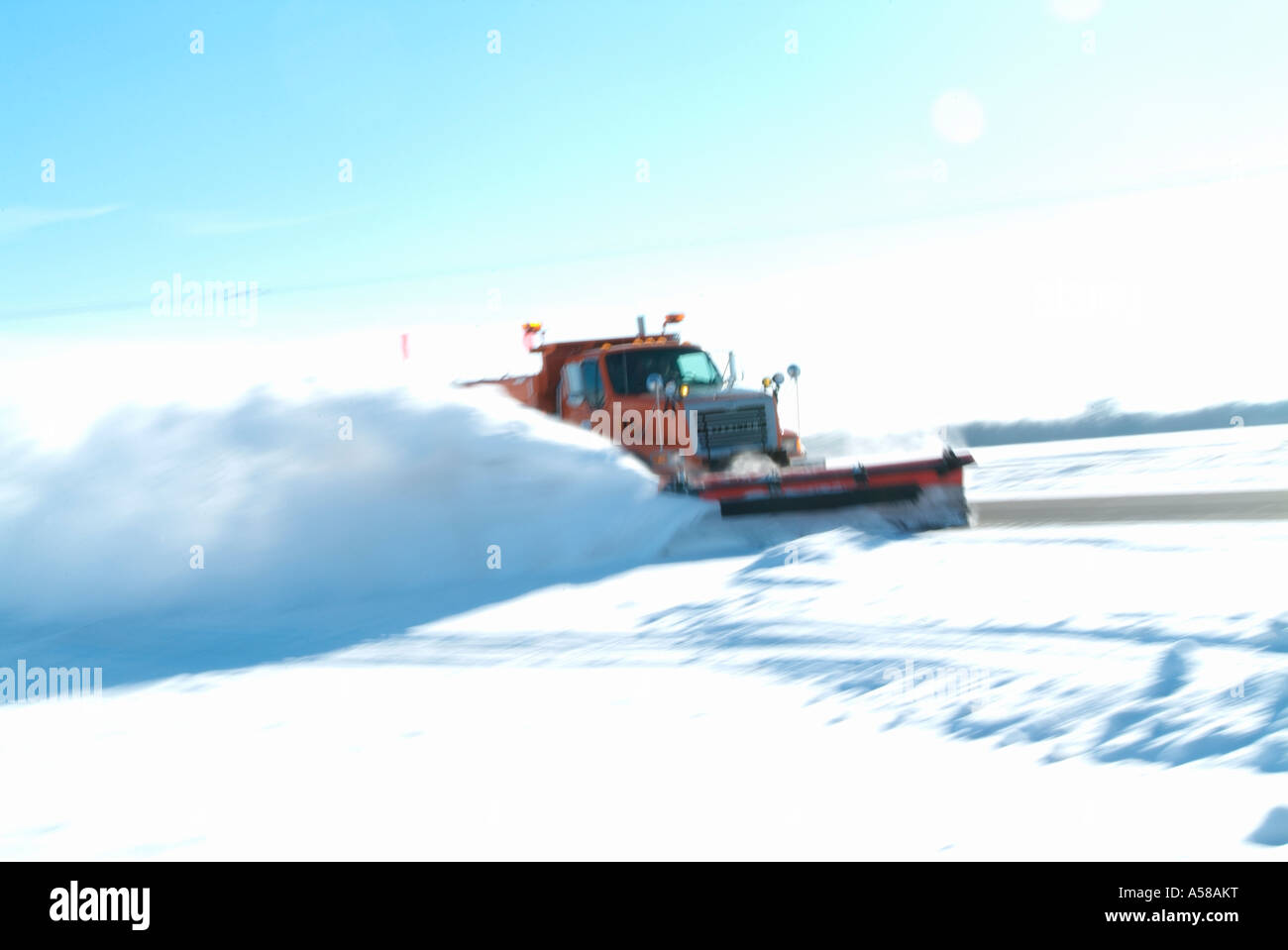 Snow plows in Minnesota Stock Photo - Alamy