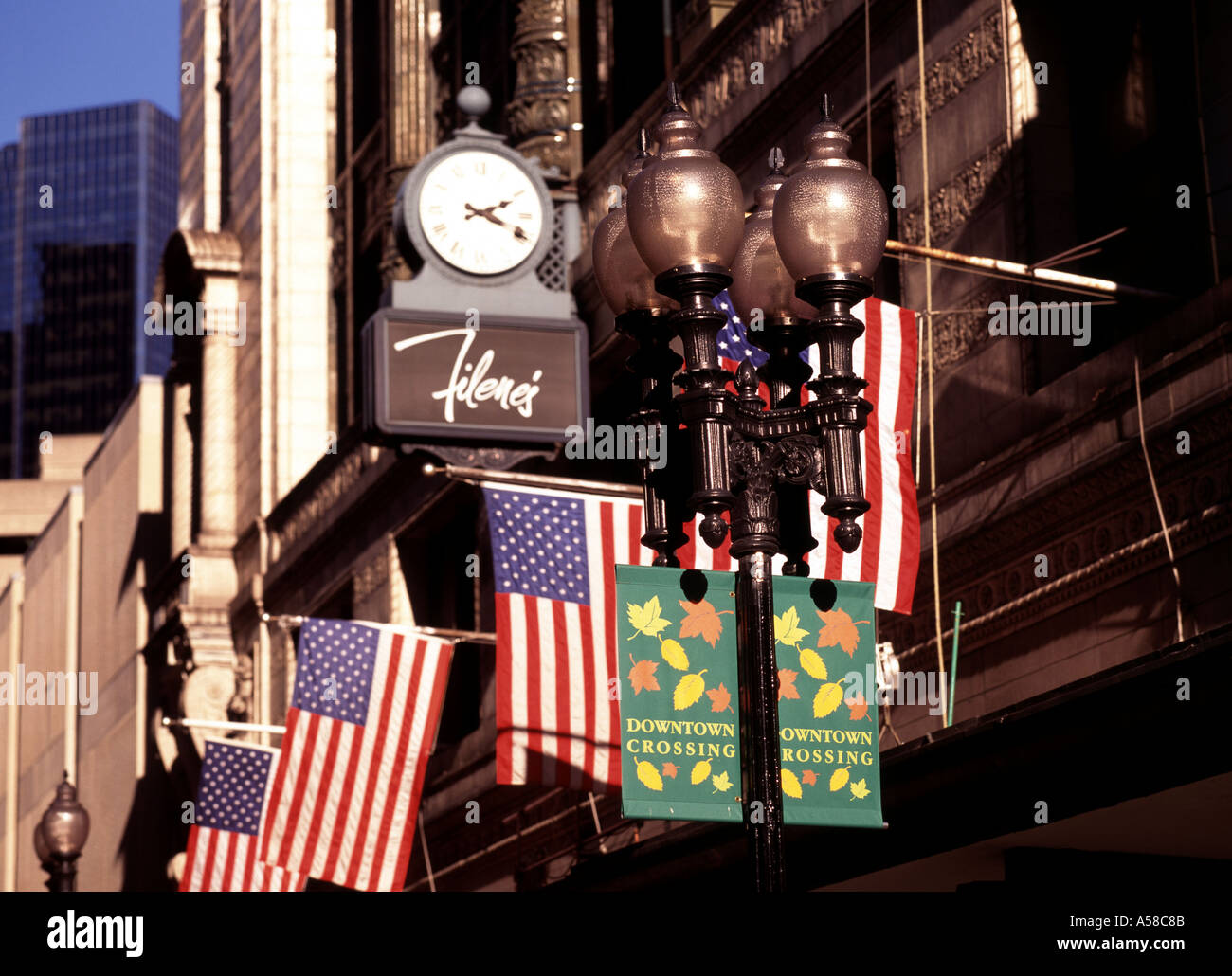Boston Downtown Crossing Shopping Stock Photo - Alamy