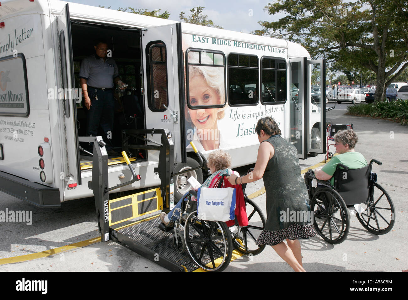 Retirement village handicap van hi-res stock photography and images - Alamy