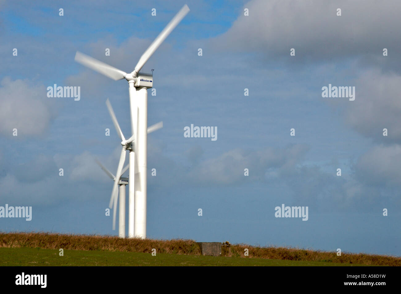 Wind turbine Cornwall Stock Photo - Alamy