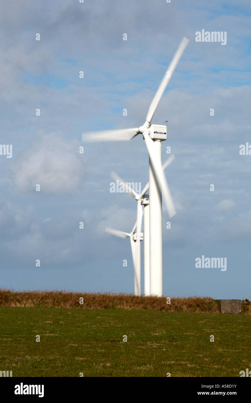 Wind turbine Cornwall Stock Photo - Alamy