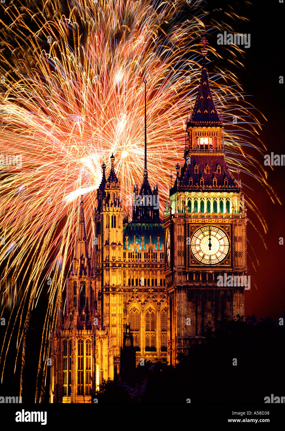 Big ben fireworks hi-res stock photography and images - Alamy
