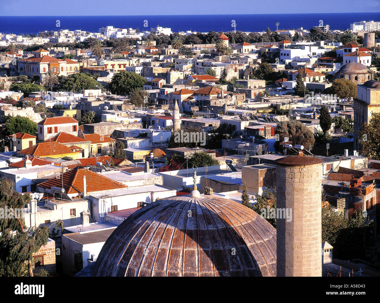 Rhodes Island, Rhodes Town Stock Photo - Alamy