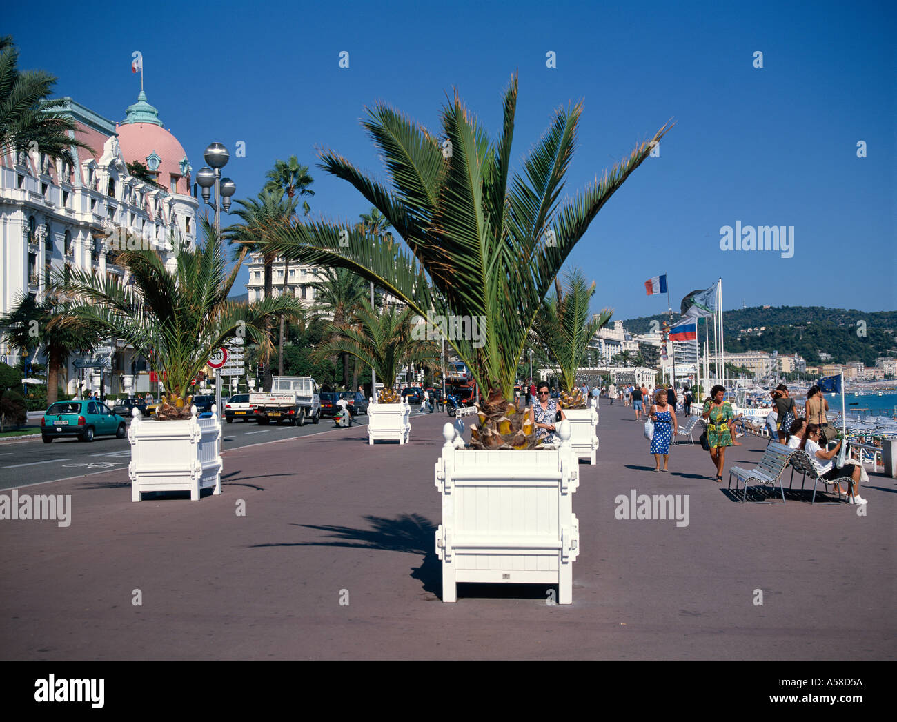 Nice Promenade Des Anglais Stock Photo - Alamy