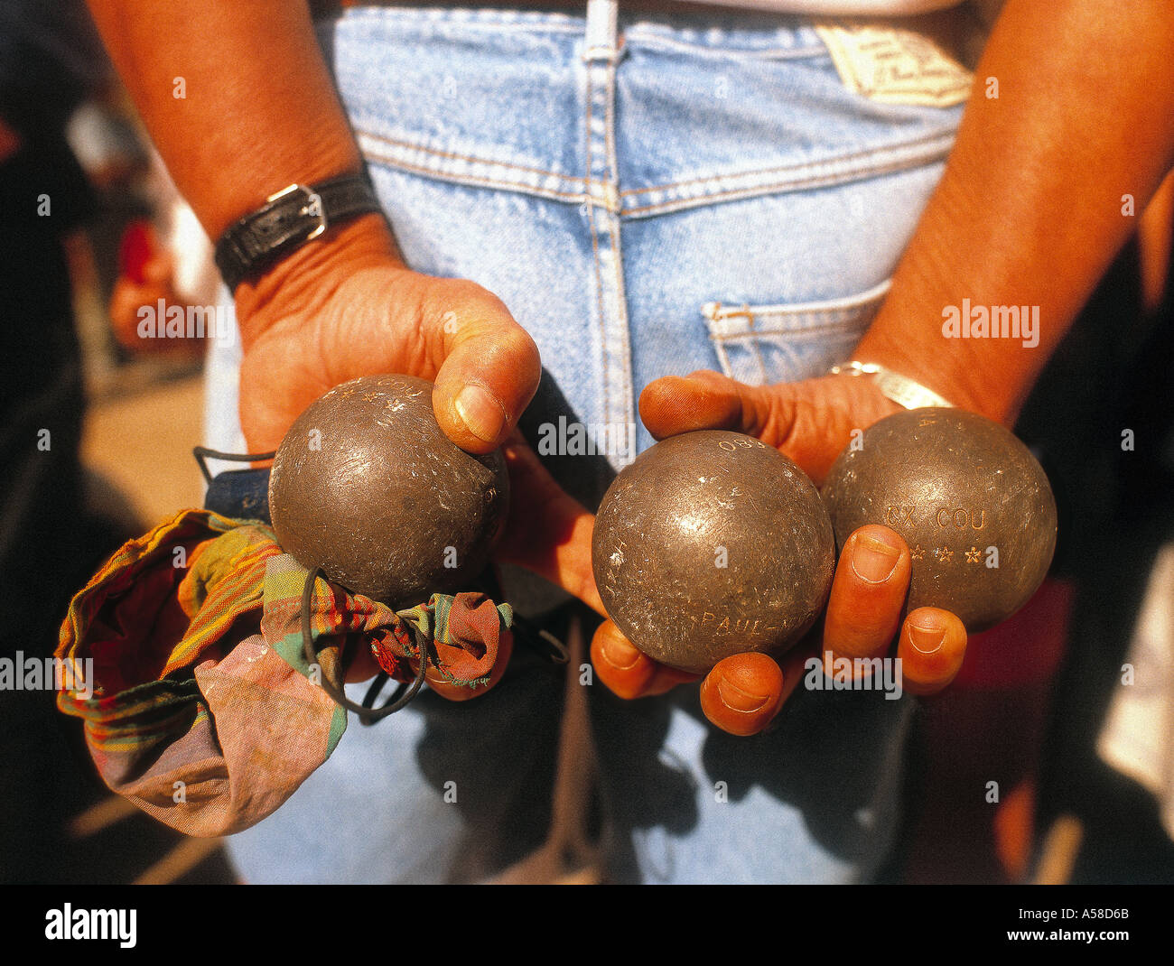 Close up game of boules hi-res stock photography and images - Alamy