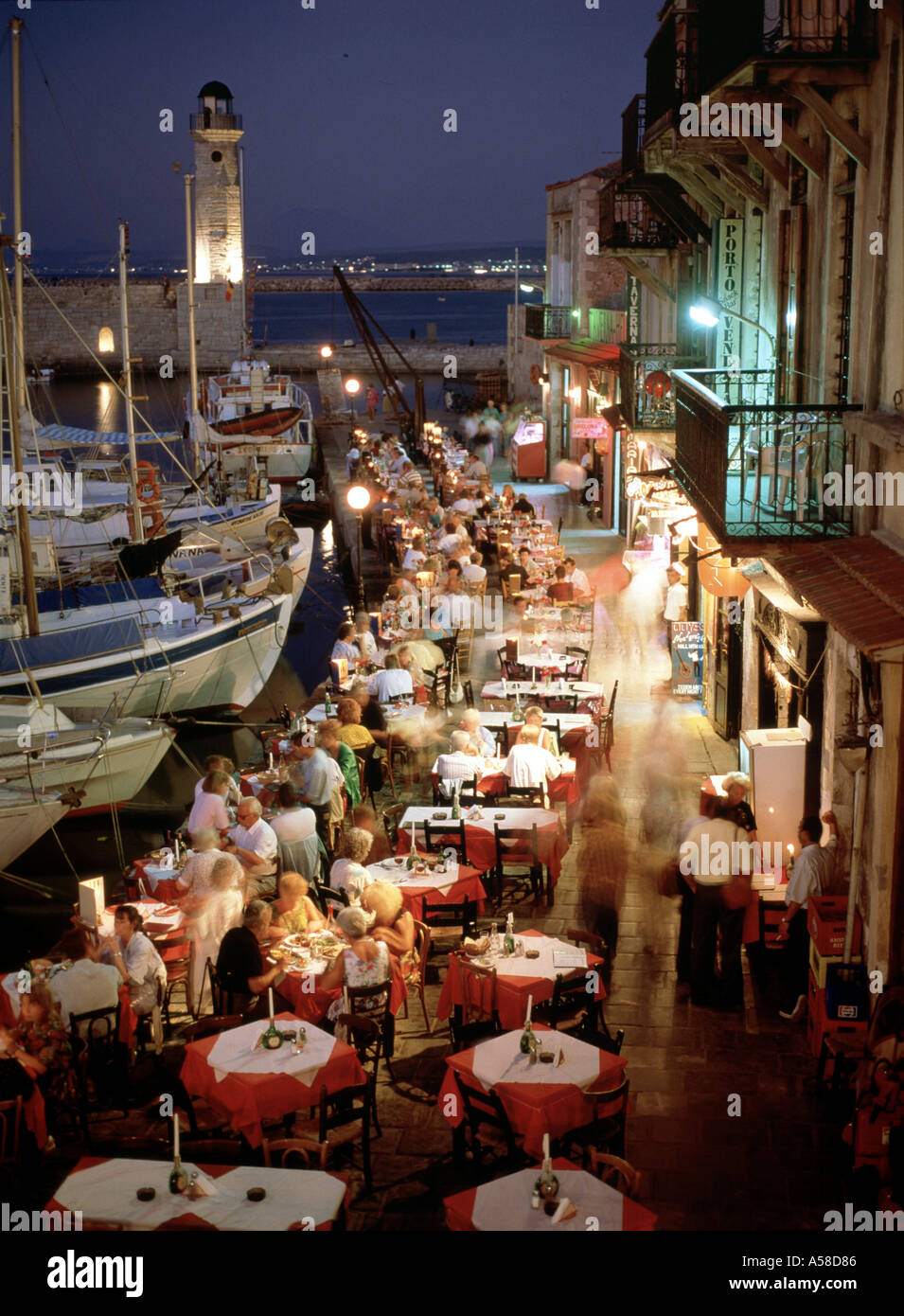 Crete rethymnon night hi-res stock photography and images - Alamy