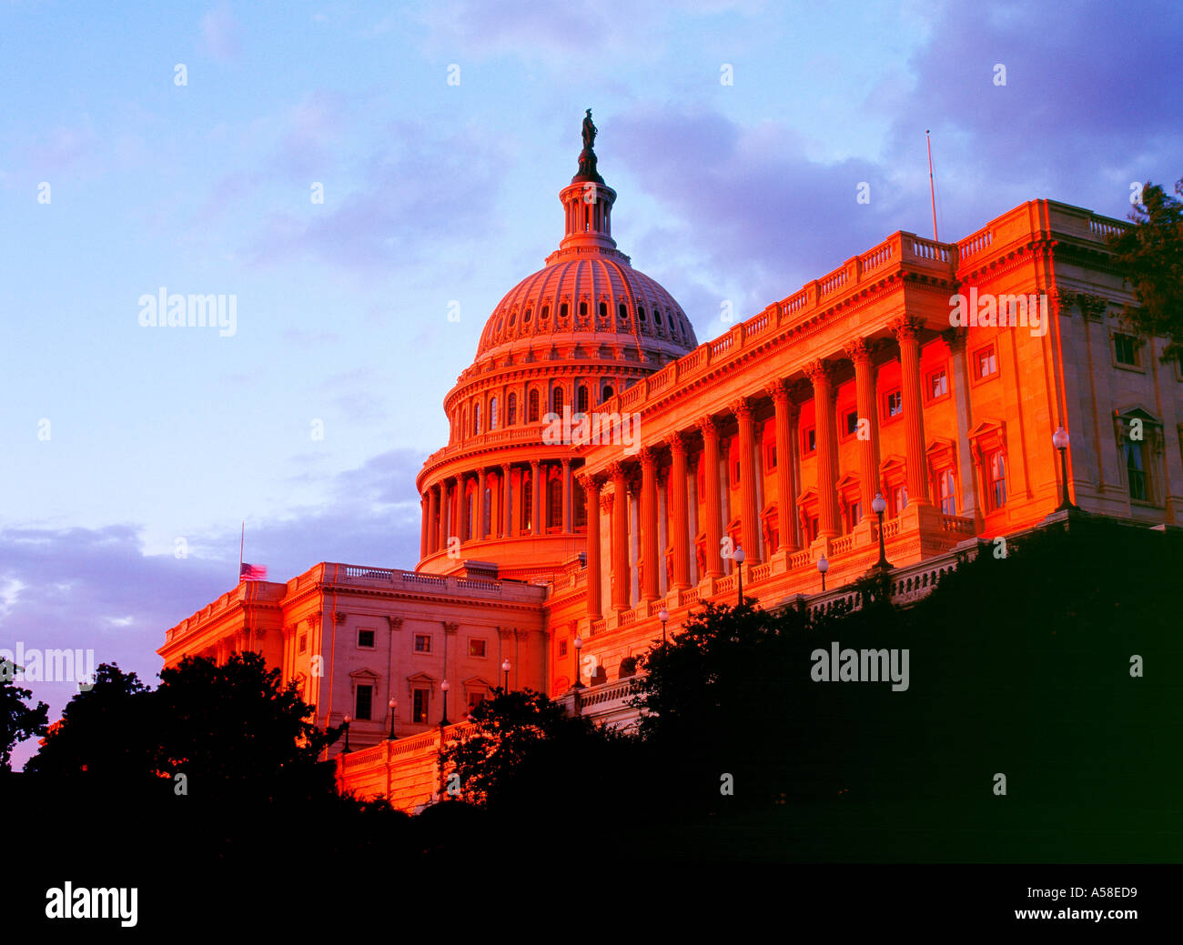 Capitol Building, Dusk Stock Photo - Alamy