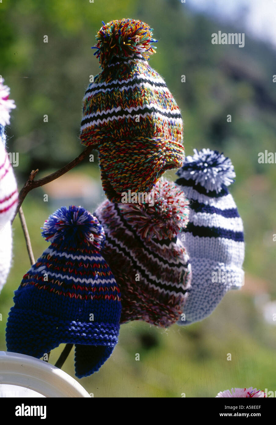 Traditional madeira hats hi-res stock photography and images - Alamy
