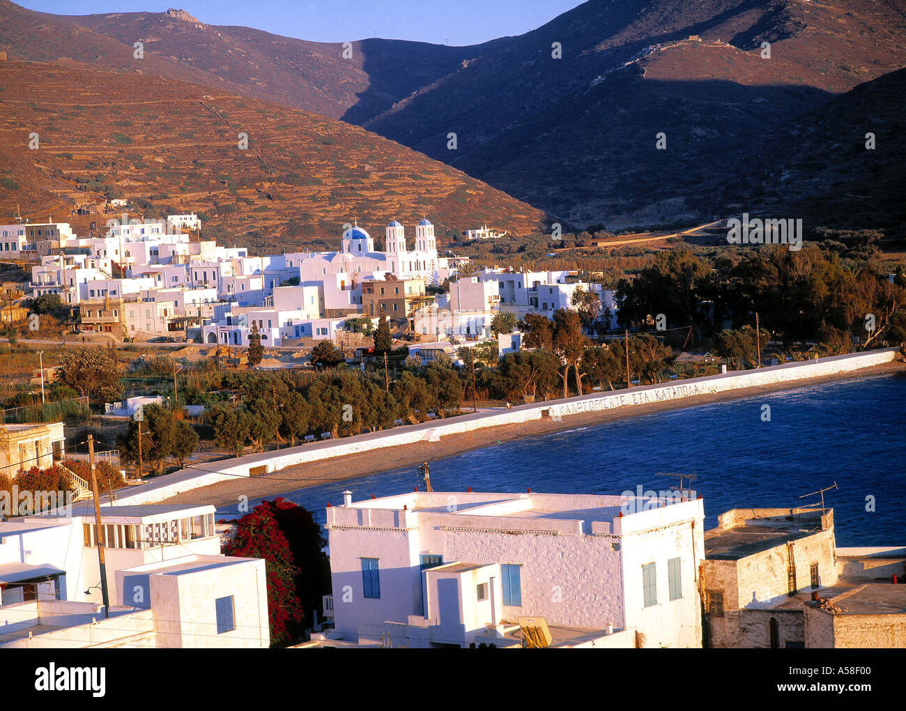 Katapola, Main Port Stock Photo - Alamy