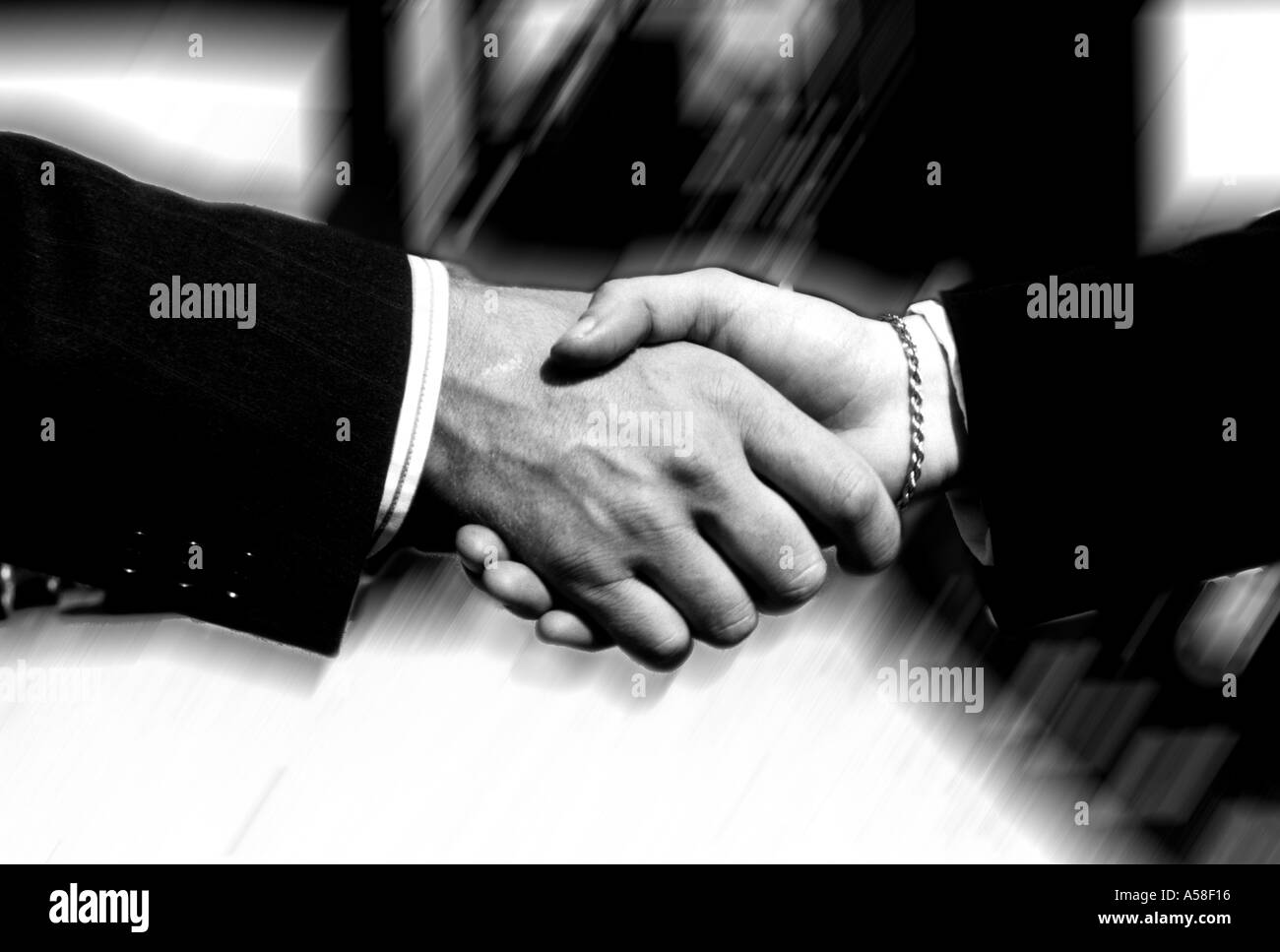 Handshake black and white hi-res stock photography and images - Alamy