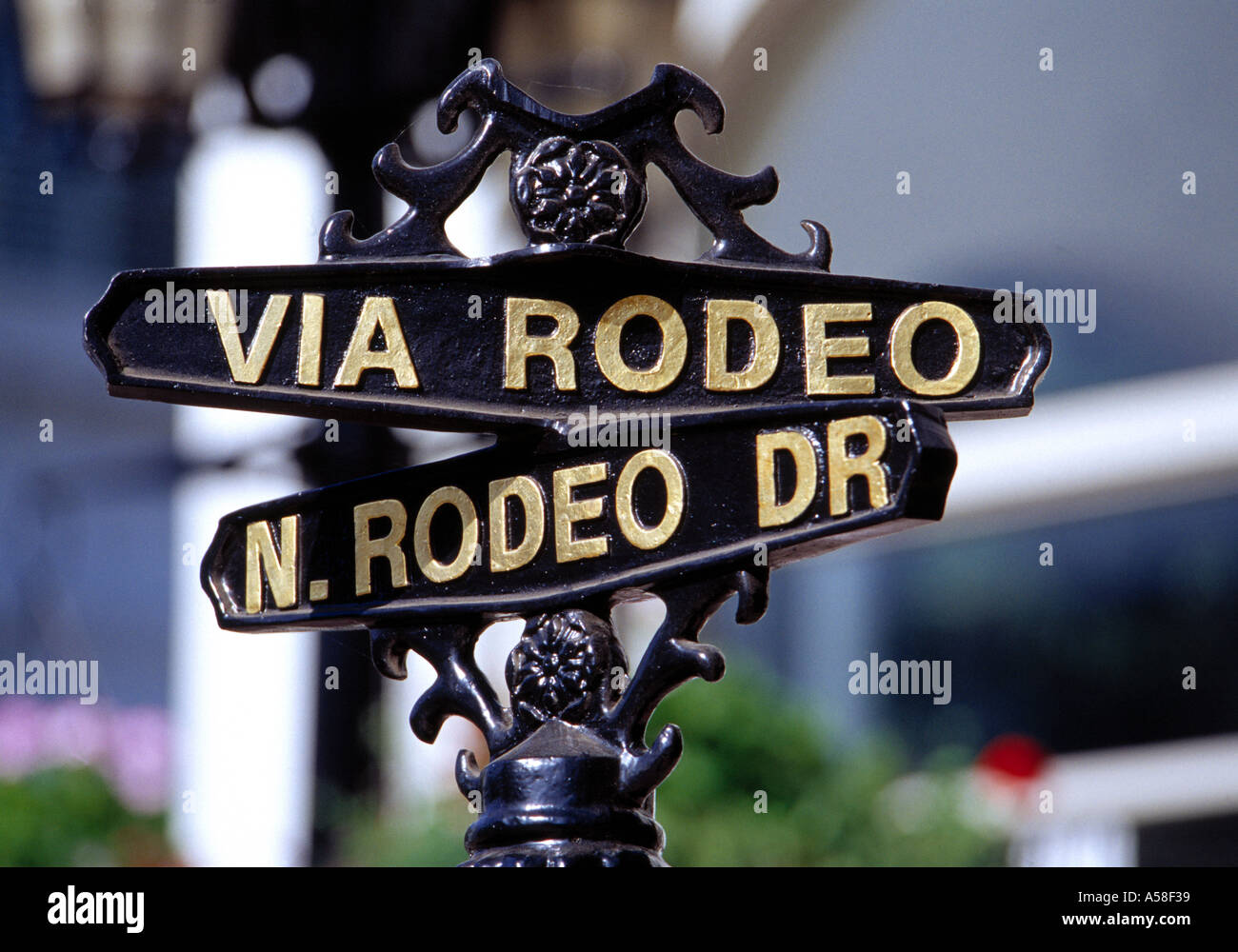 Beverly Hills, Rodeo Drive Sign Stock Photo - Alamy