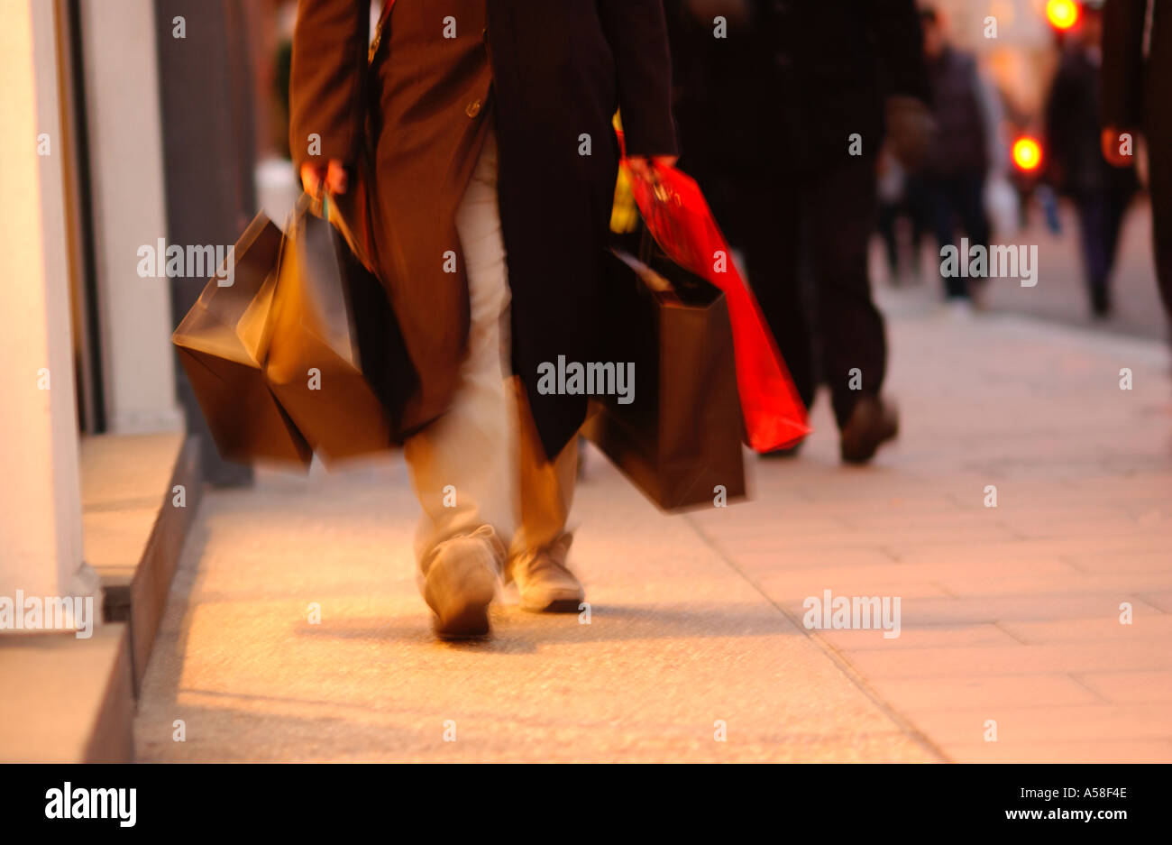 West end shoppers walk hi-res stock photography and images - Alamy
