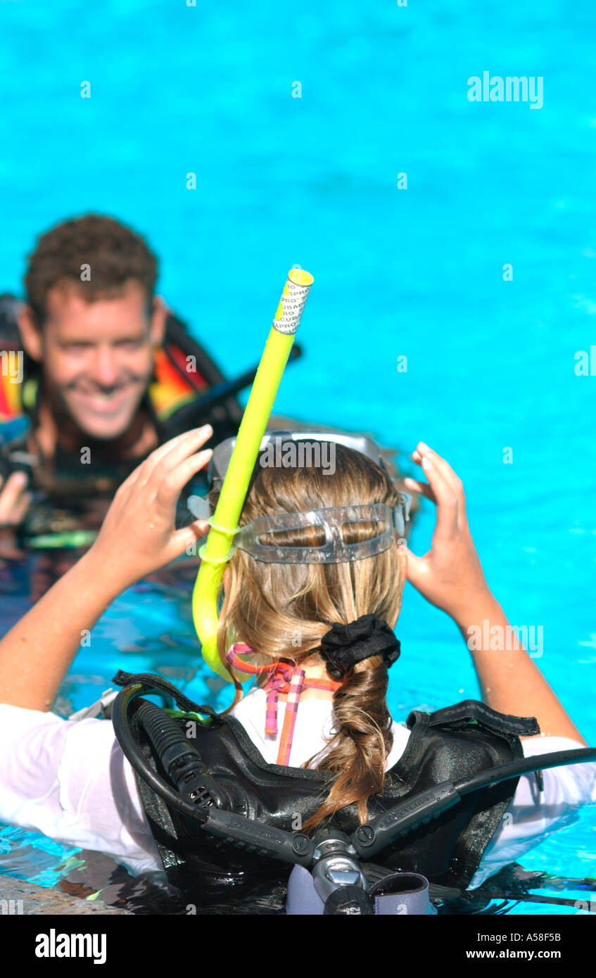 Swimming Pool, Scuba Lessons Stock Photo - Alamy