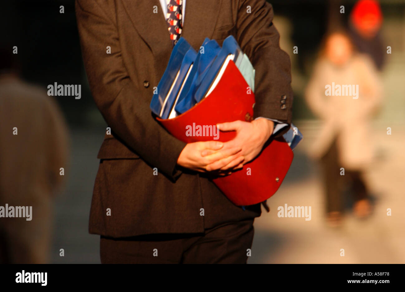 Carrying Files And Paperwork Stock Photo - Alamy
