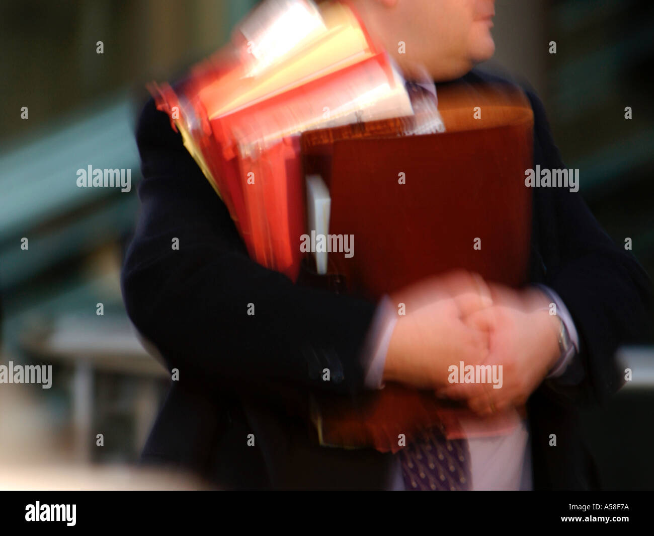 Carrying Files And Paperwork Stock Photo - Alamy