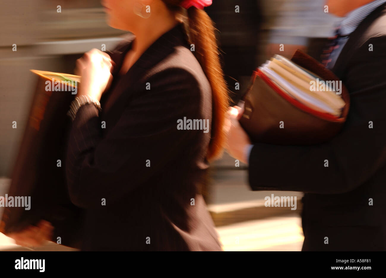 Carrying Files And Paperwork Stock Photo - Alamy