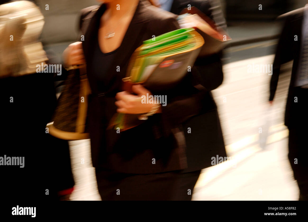 Carrying Files And Paperwork Stock Photo - Alamy