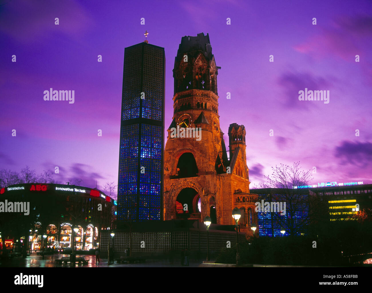 Emperor William Memorial Church Stock Photo - Alamy