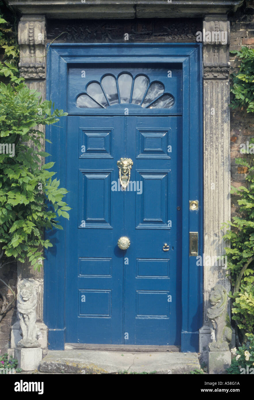 Cley next the sea Norfolk England 18th century door on former Customs ...
